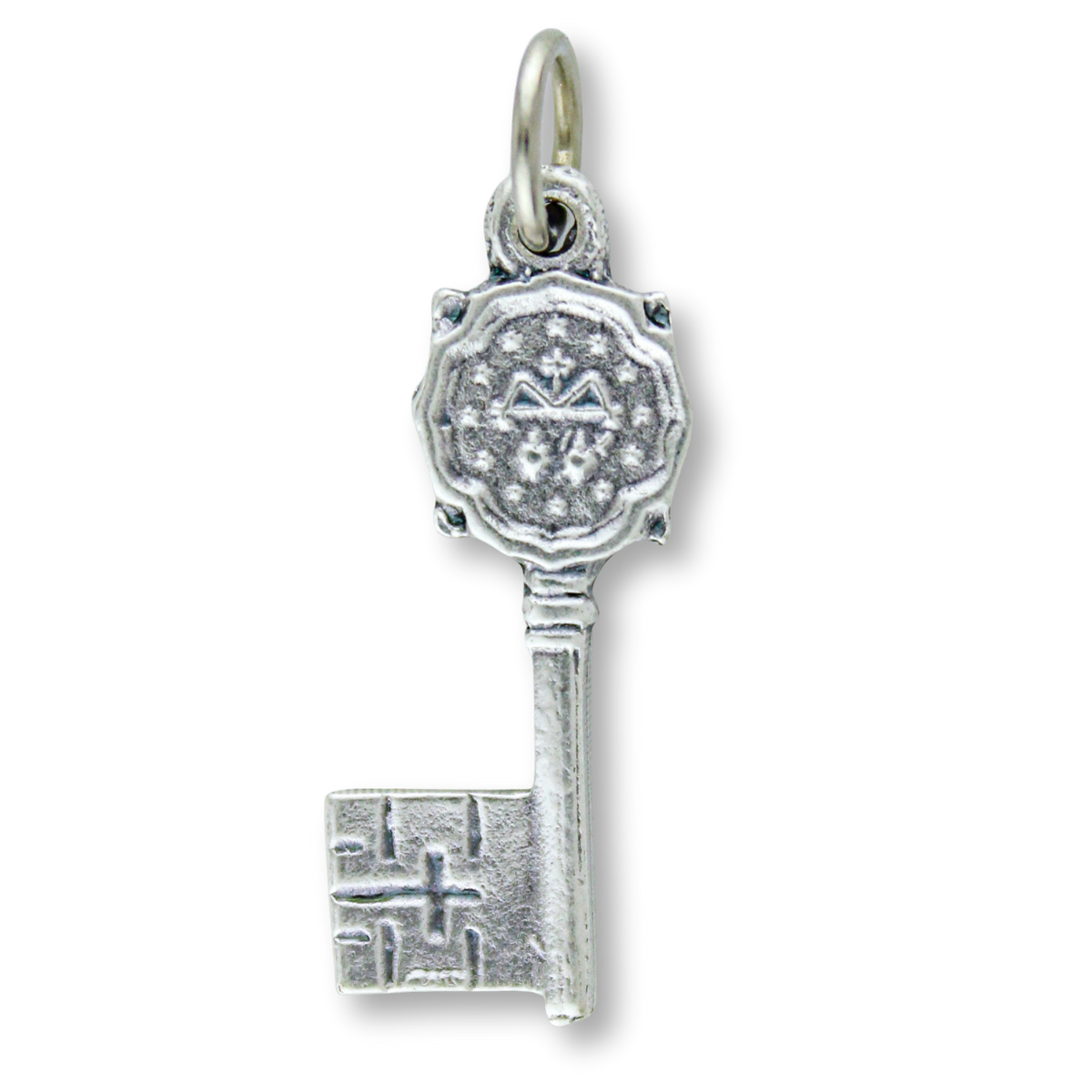Buy Miraculous Medal Key Shaped Medal - 1-1/8", Silver Ox | Gifts Catholic