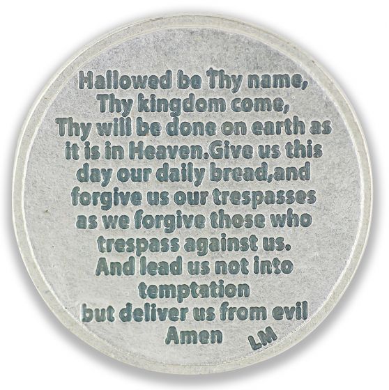 Buy Silver Our Father Pocket Token | Gifts Catholic