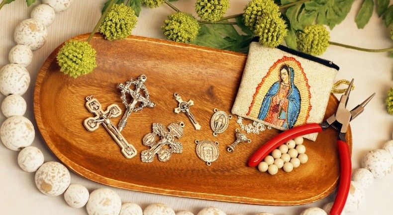 Catholic Gifts, Rosary Parts, Rosaries, Catholic Cross, Crucifix Necklace